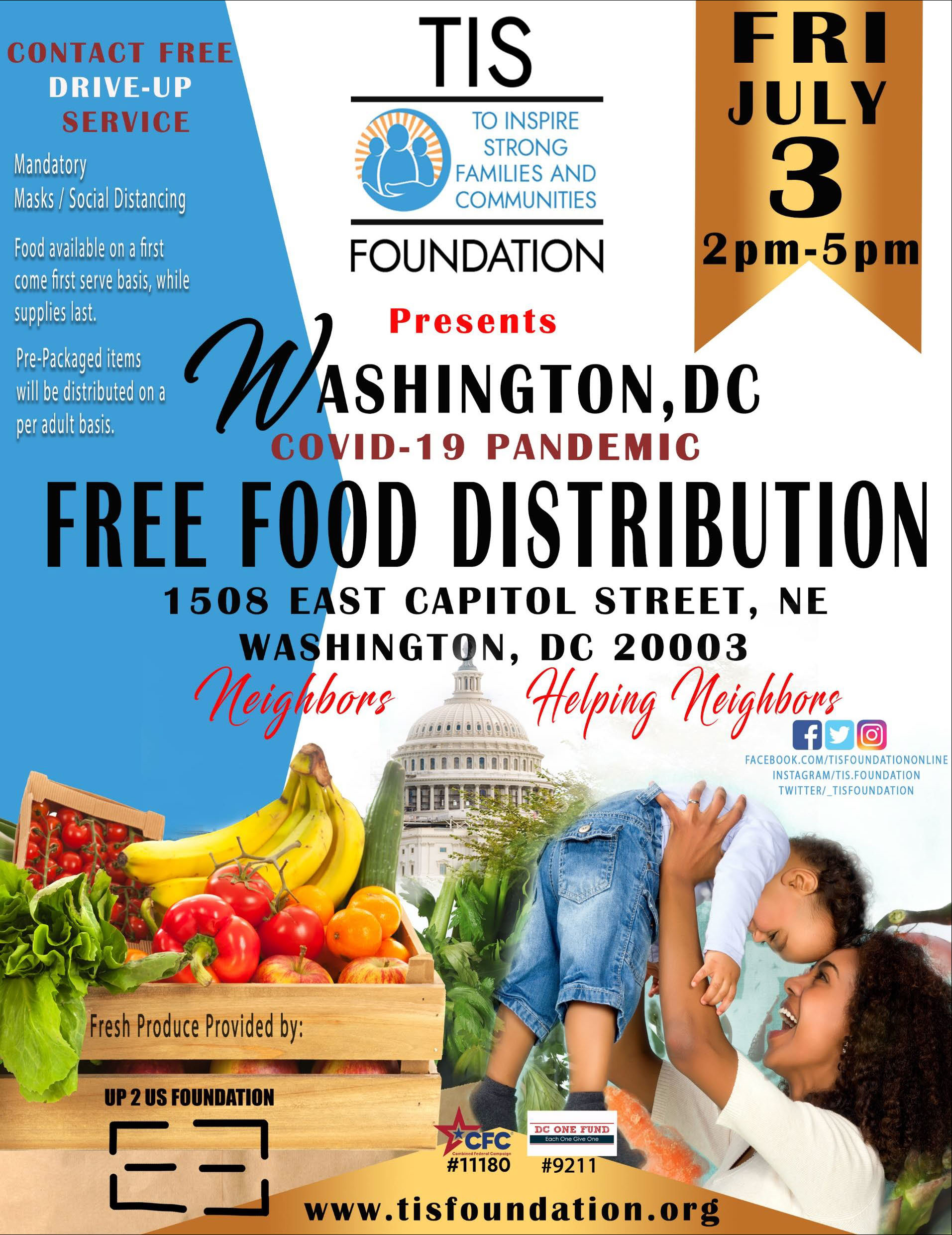 TIS Foundation Free Food Distribution "Neighbors Helping Neighbors ...